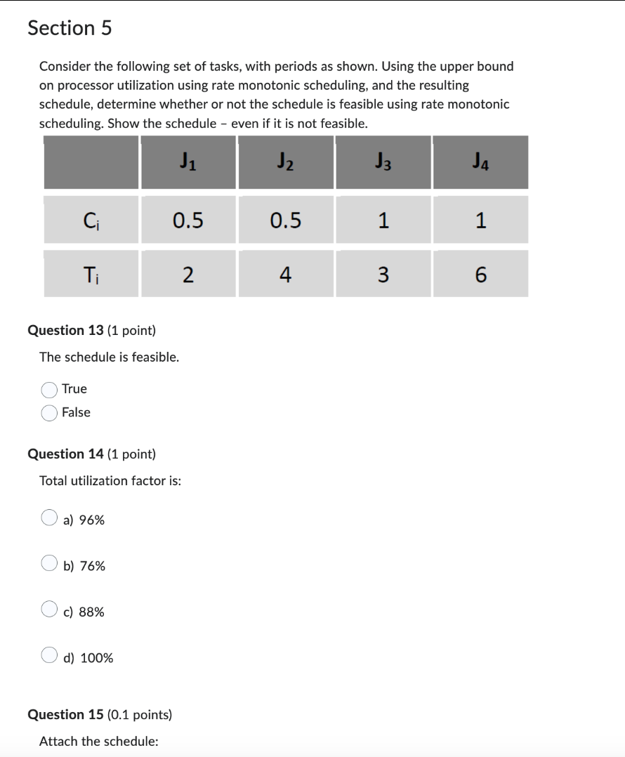 Solved Consider the following set of tasks (attached), ﻿with | Chegg.com