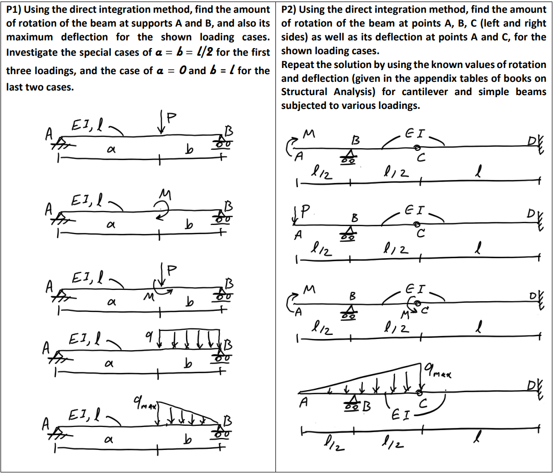 Solved \begin{tabular}{|l|l|} P1) Using the direct | Chegg.com