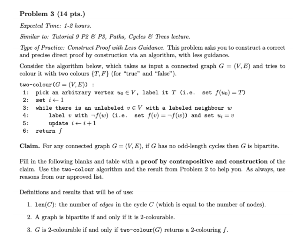 Solved Problem 3 (14 ﻿pts.)Expected Time: 1-2 ﻿hours.Similar | Chegg.com