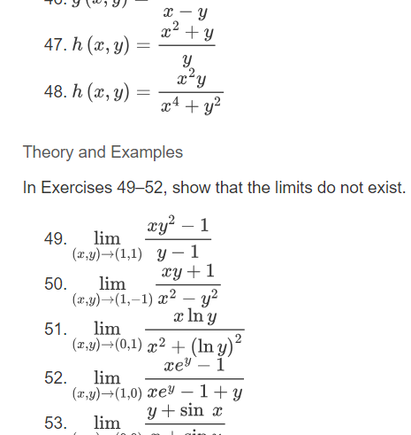 Solved 47. h(x,y)=yx−yx2+y 48. h(x,y)=x4+y2x2y Theory and | Chegg.com