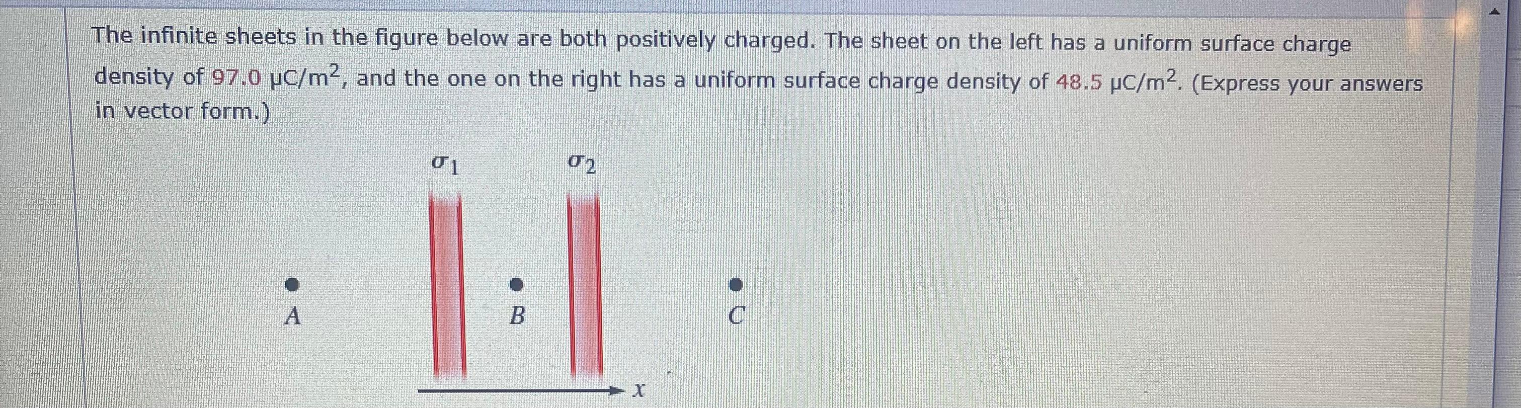 Solved 4 The infinite sheets in the figure below are both | Chegg.com