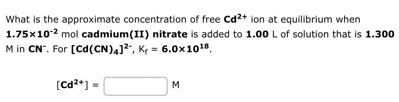 Solved What is the approximate concentration of free Al3+ | Chegg.com