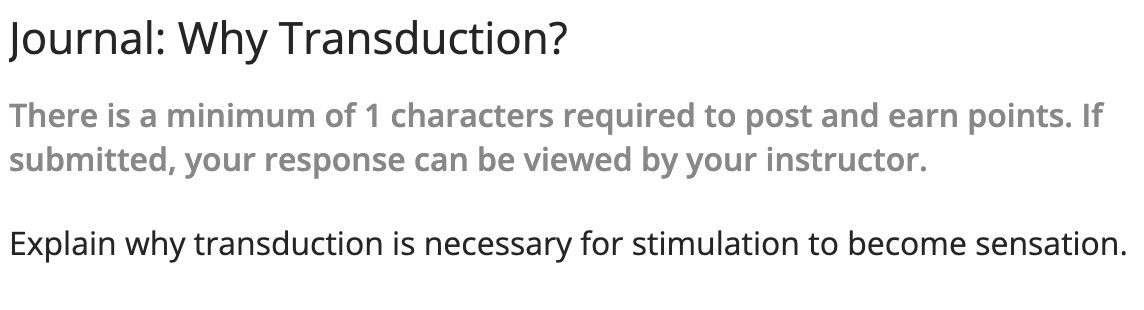 Solved Journal: Why Transduction? There is a minimum of 1 | Chegg.com