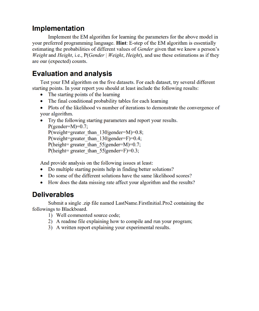 Solved simple Bayesian network from missing data. The | Chegg.com