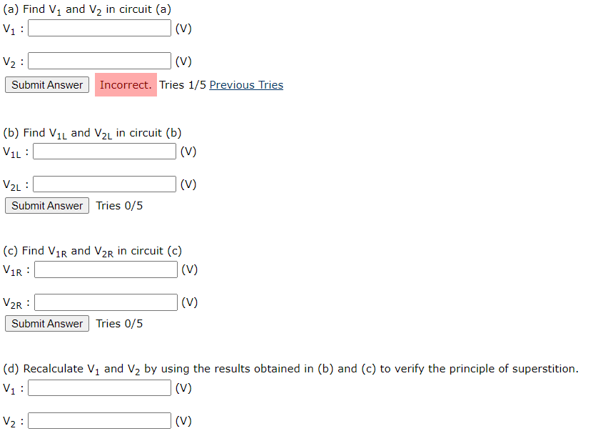 Solved circuits shown below, | Chegg.com