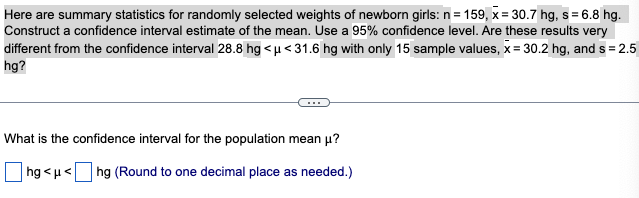 Solved Here are summary statistics for randomly selected | Chegg.com