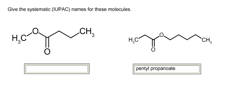 Solved Give the systematic (IUPAC) names for these molecules | Chegg.com