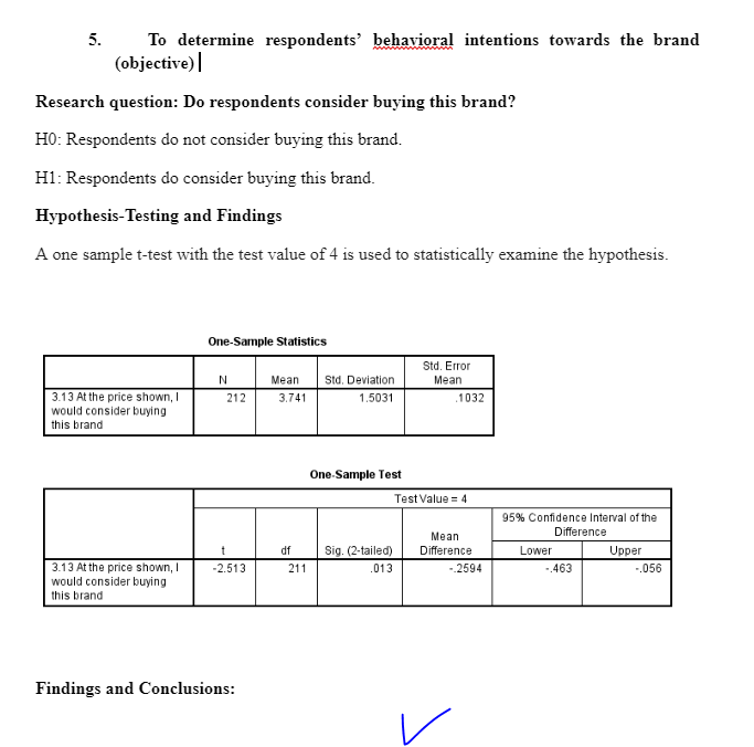 Solved Analyse the table and H0, H1 and based on them, write | Chegg.com
