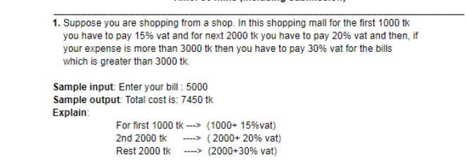 Solved 1. Suppose you are shopping from a shop. In this | Chegg.com