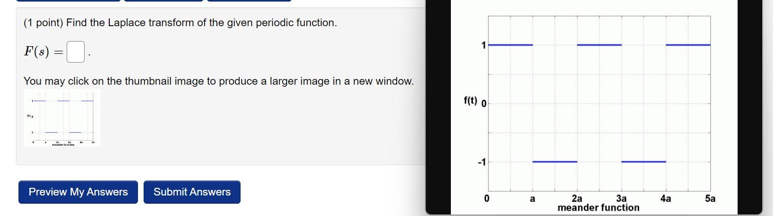 [solved] 1 Point Find The Laplace Transform Of The Give