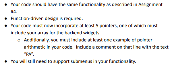C programming To complete this assignment, your | Chegg.com