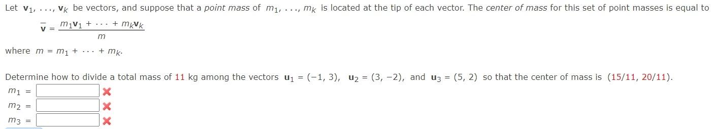 Solved Let V1, ..., VK be vectors, and suppose that a point | Chegg.com