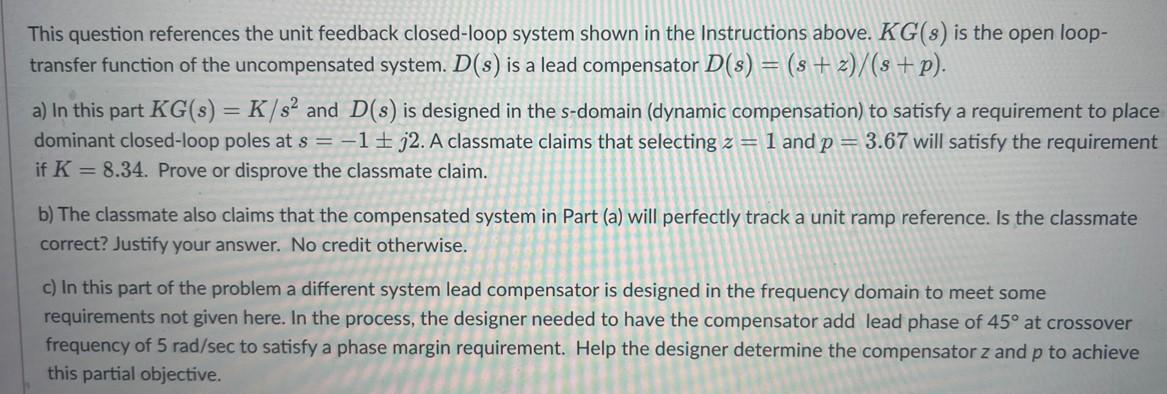 Solved This question references the unit feedback | Chegg.com