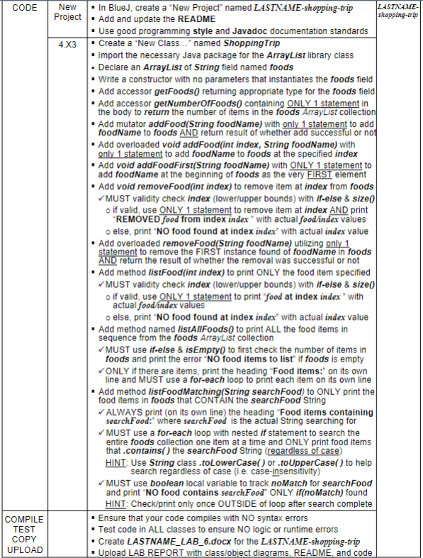 Solved - In BlueJ, create a "New Project" named | Chegg.com