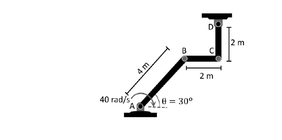 Solved Knowing that the AB rod has a constant angular | Chegg.com