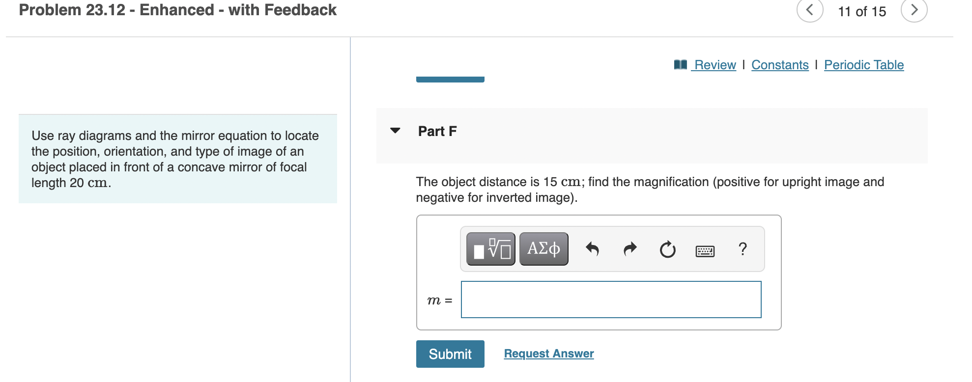 Solved Problem 23.12 - Enhanced - with Feedback