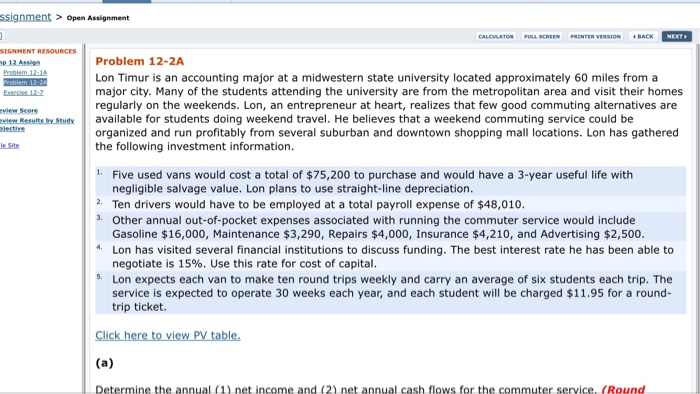 Solved ssignment open Assignment CALCULATOR ruu scREEN | Chegg.com