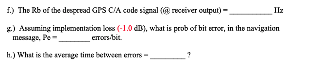 Prob - 3 GPS CDMA Link Analysis The GPS uses direct | Chegg.com