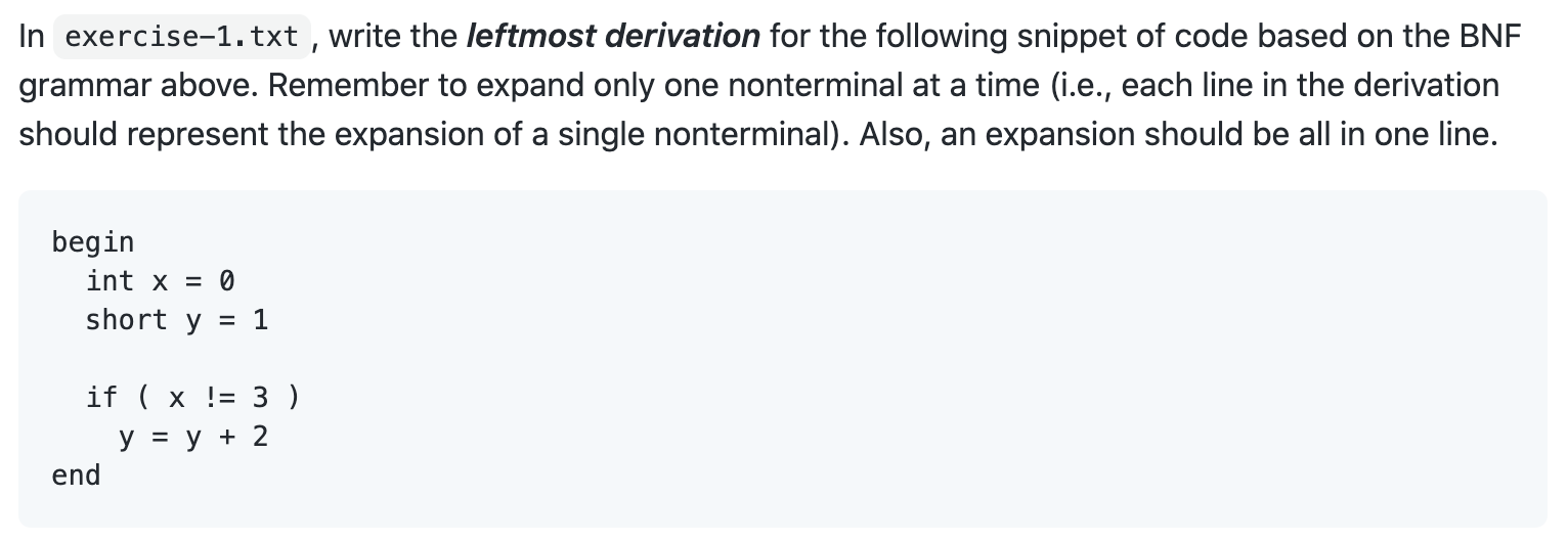Solved Consider the following BNF grammar with as the start | Chegg.com