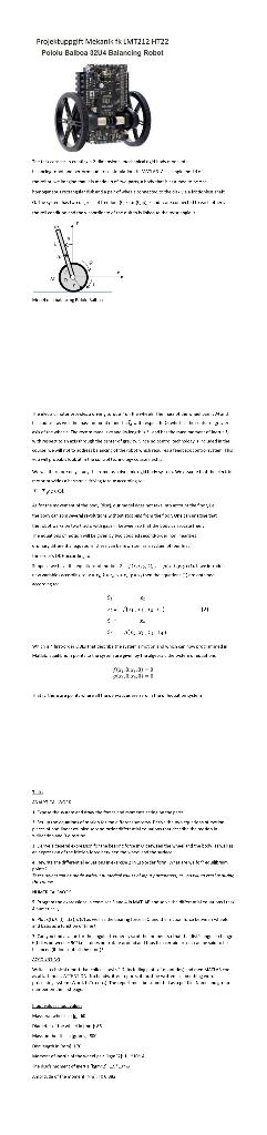 Frojest.Fp⿰it klaknis th. LMT212 HTZ2 Pololu Balses | Chegg.com