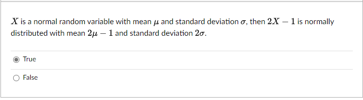 Solved X is a normal random variable with mean μ and | Chegg.com