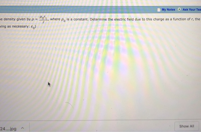 Solved Charge is distributed throughout a spherical shell of | Chegg.com