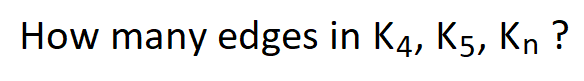 Solved How many edges in K4, K5, Kn? | Chegg.com