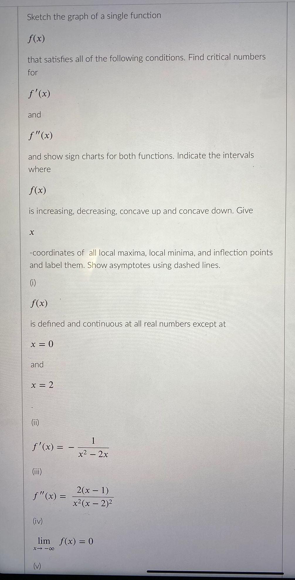 Solved Sketch the graph of a single function f(x) that | Chegg.com