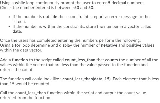 Solved Using a while loop continuously prompt the user to | Chegg.com