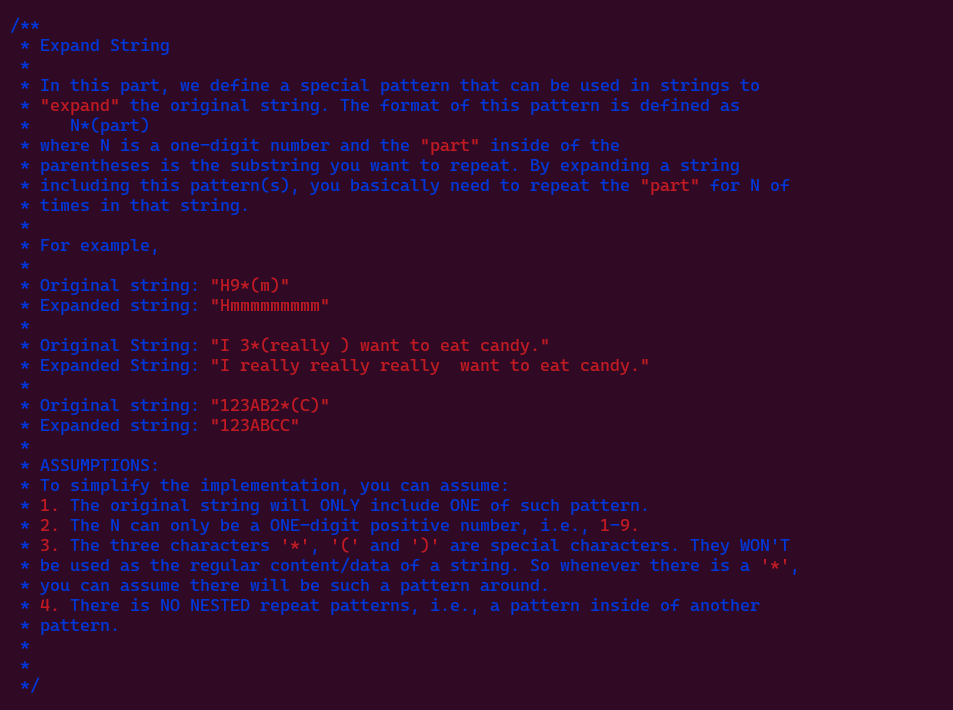 * expand_str_len * STEP 1: Estimate how much space is | Chegg.com