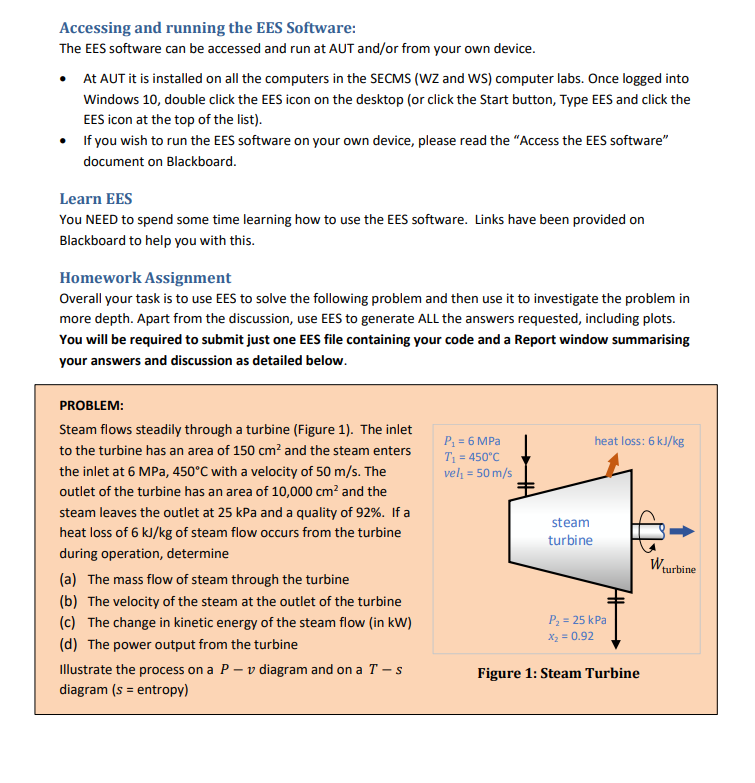 Solved Accessing and running the EES Software: The EES | Chegg.com