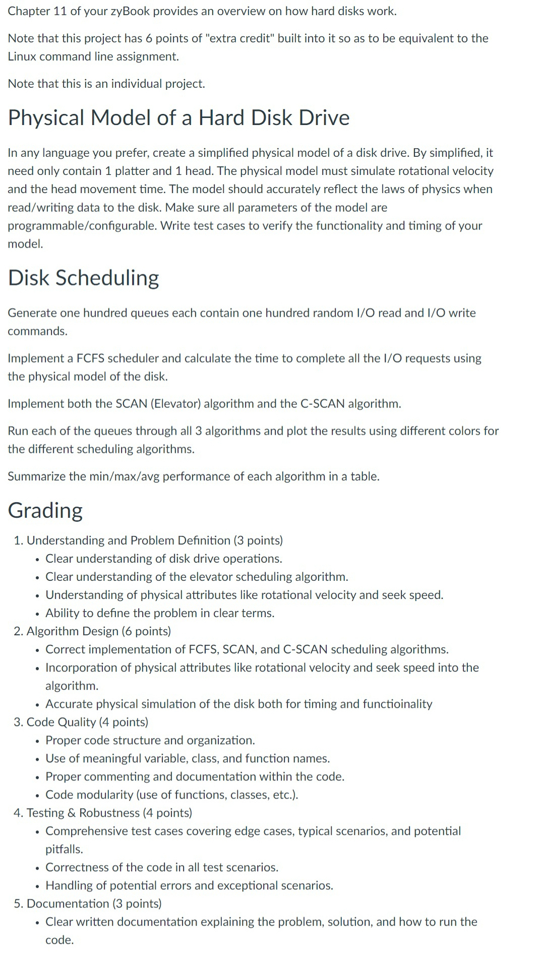 Solved Disk SchedulingGenerate one hundred queues each | Chegg.com