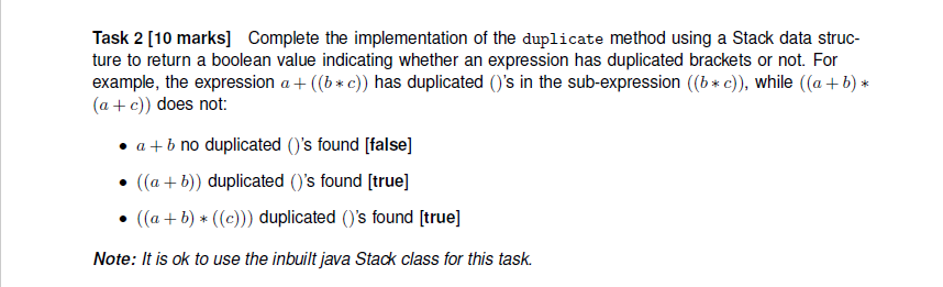 Solved Task 2 [10 marks] Complete the implementation of the | Chegg.com
