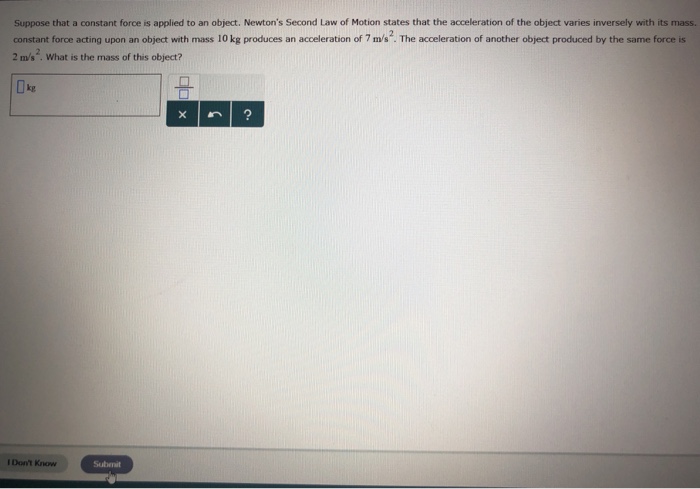 Solved the acceleration of the object varies inversely with | Chegg.com