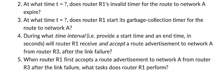 Solved Question 5 (2 ﻿points)The network is using RIPv2 ﻿as | Chegg.com