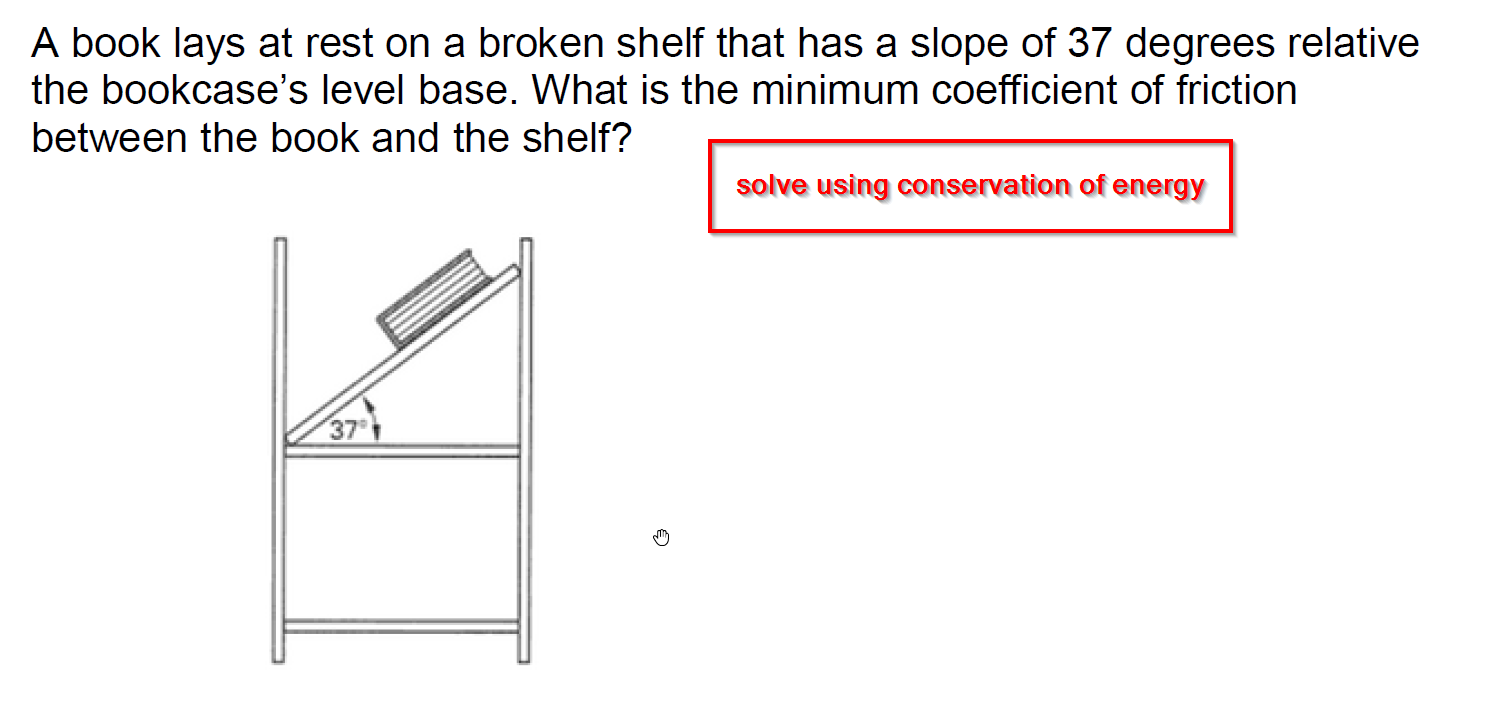 Solved A book lays at rest on a broken shelf that has a | Chegg.com