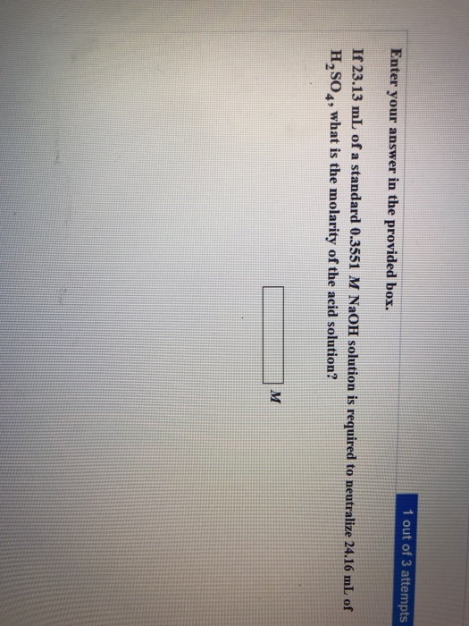 Solved out of 3 attempts Be sure to answer all parts. I2SO4 | Chegg.com