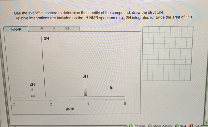 Solved Use the available spectra to determine the identity | Chegg.com Solved Use the available spectra to determine the identity | Chegg.com