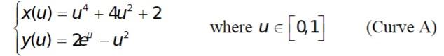 Approximate a 2D parametric curve with a Hermite | Chegg.com