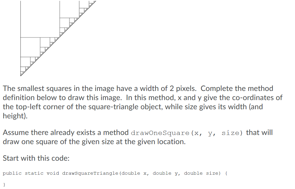 Consider this image (square-triangle): The smallest | Chegg.com
