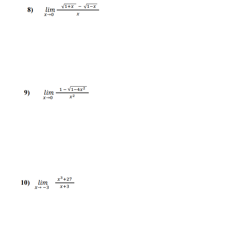 Solved 5) lim x6 x2-36 X-6 6) lim h→0 (x+h)2 – x2 h (Hint: | Chegg.com