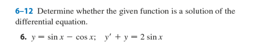 Solved 6–12 Determine whether the given function is a | Chegg.com