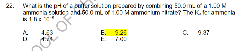 Solved What is the pH of a buffer solution prepared by | Chegg.com