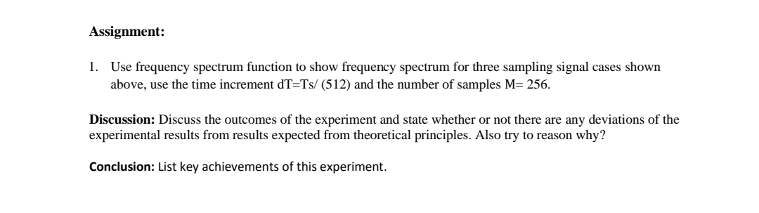 Solved Objectives: 1. To perform sampling of a signals using | Chegg.com