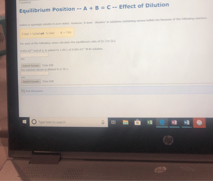Solved Reaction Quotients and Direction of Reaction The | Chegg.com