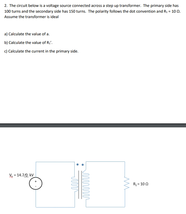 Solved The circuit below is a voltage source connected | Chegg.com