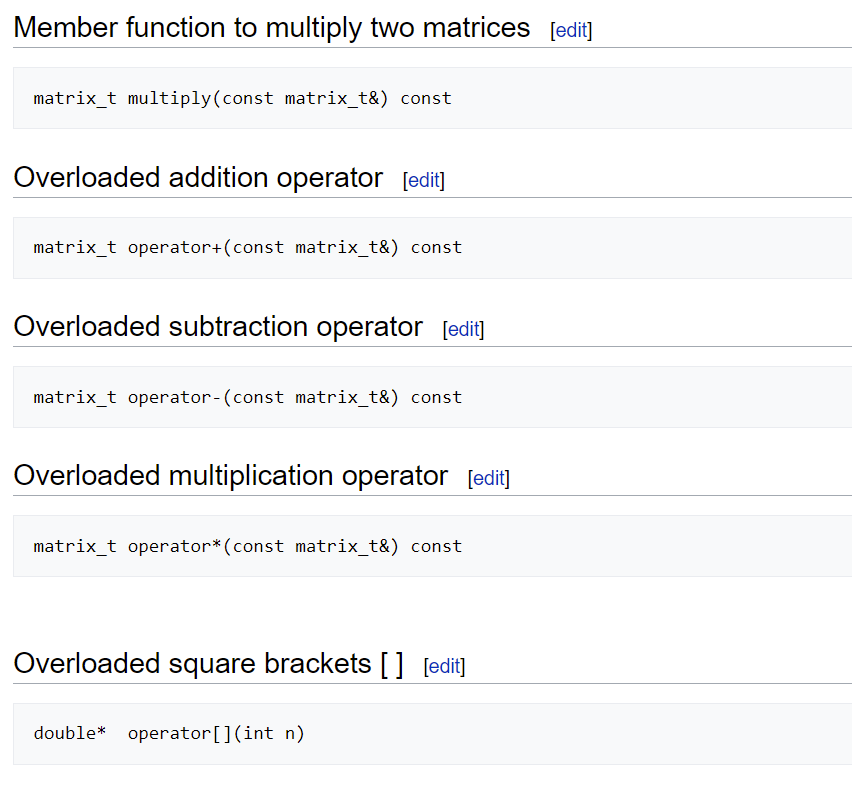 Solved Construct a matrix_t class with the following fields | Chegg.com