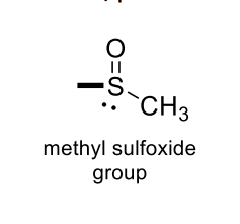 Solved predict whether the methyl sulfoxide group is | Chegg.com