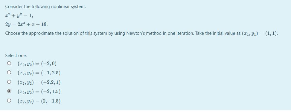 Solved Consider the following nonlinear system: | Chegg.com