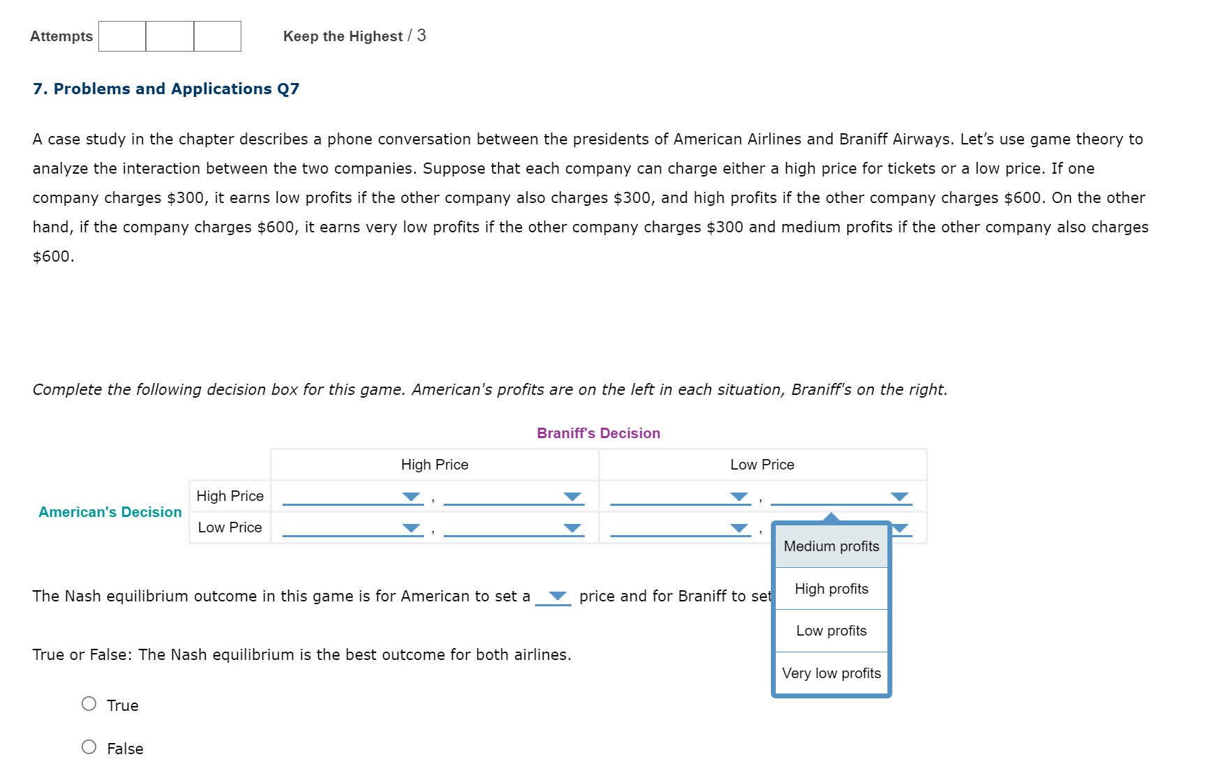 Solved 7. Problems and Applications Q7 A case study in the | Chegg.com